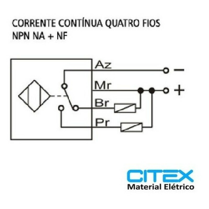 G18-3A30NC SENSOR FOTOELETRICO DIFUSO 30CM 6~36VCC NA+NF NPN