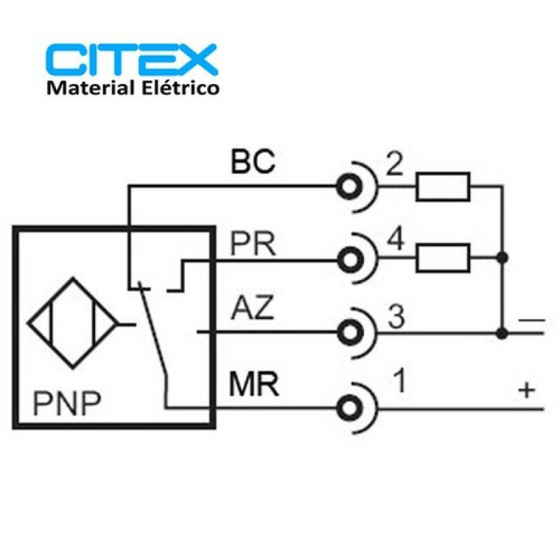 LM30-3015PC SENSOR INDUTIVO NÃO FACEADO 30mm 6~36V NA+NF SN:15MM PNP