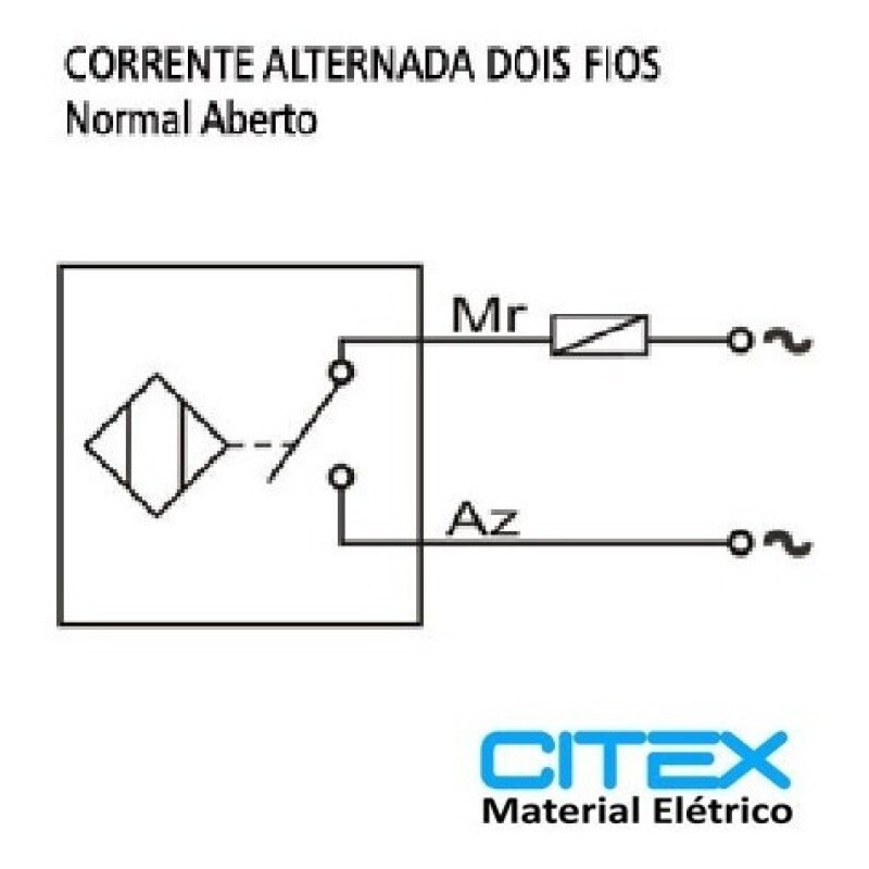 LM12-2004A SENSOR INDUTIVO NÃO FACEADO 90~250V 4MM NA