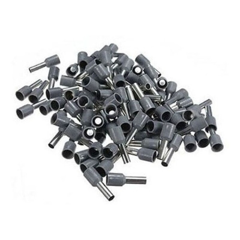 E4012 TERMINAL TUBULAR ILHOS CINZA 4mm² com 100 peças