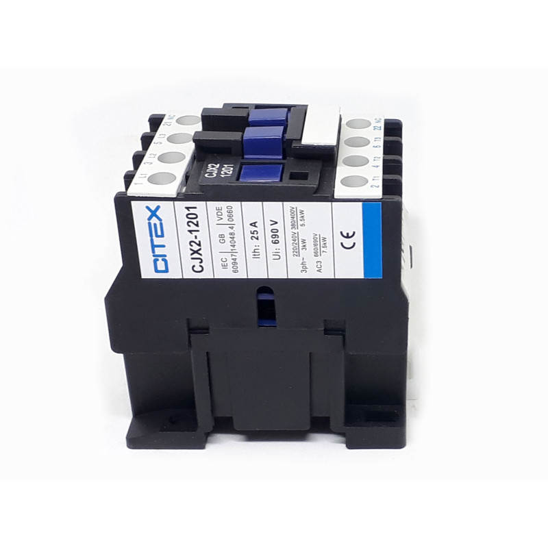 CJX2-1201 24VCA 50/60HZ 12A +1NF CONTATOR TRIPOLAR