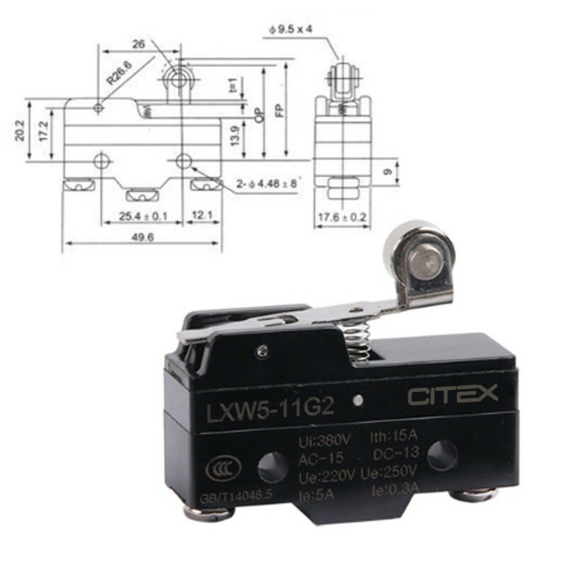 LXW5-11G2 FM1704 Z-15GW22-B CHAVE FIM DE CURSO HASTE ROLDANA